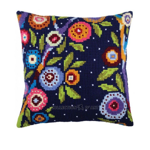 In Blossom Chunky Cross Stitch Cushion Kit by Collection D'Art ...