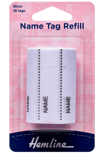 36 Tags Name Tag Refill by Hemline - MariesCrossStitch.co.uk
