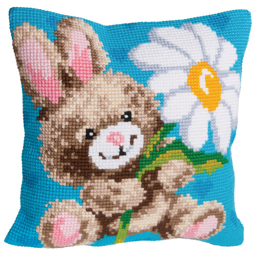 Mr Jeannot Chunky Cross Stitch Cushion by Collection D' Art ...