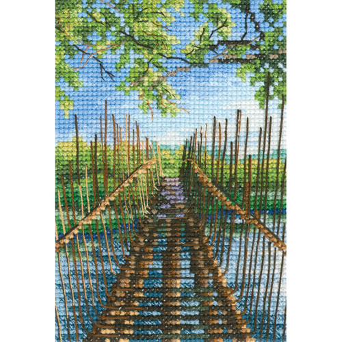 Foot Bridge on the Austin Lake Cross Stitch Kit by RTO ...
