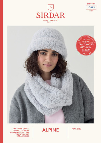 Alpine Fluffy Snood and Hat pattern By Sirdar - MariesCrossStitch.co.uk