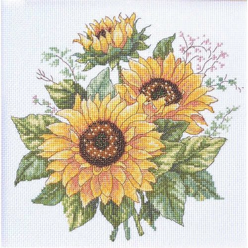 Sunflowers Counted Cross Stitch Kit by VDV - MariesCrossStitch.co.uk