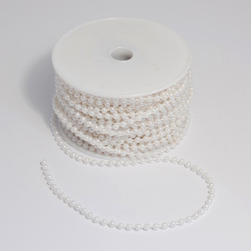 Bead Trim: Round: 25m x 4mm: White by Occasions - MariesCrossStitch.co.uk