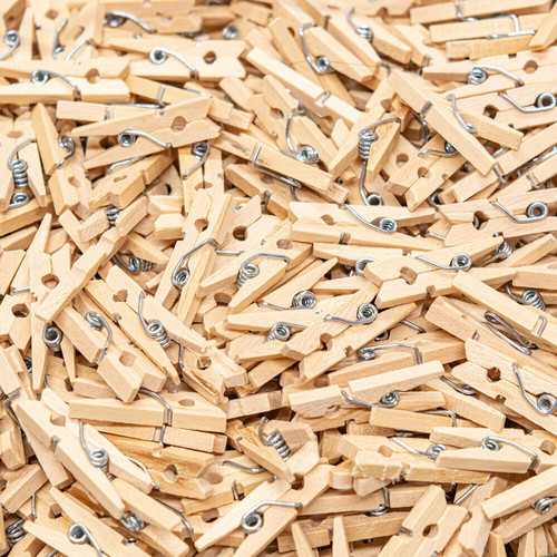 Pack of 1,000 Mini Pegs NATURAL 25mm By Peak Dales - MariesCrossStitch ...