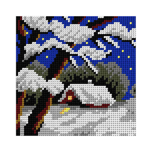 Winter Cottage Tapestry Canvas Only By Orchidea - MariesCrossStitch.co.uk