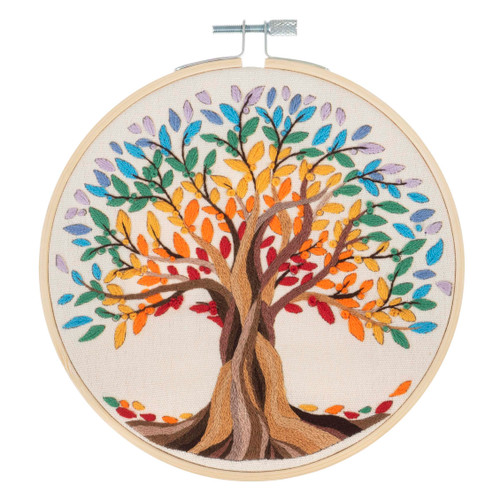 Tree of Life Embroidery Kit with Hoop by Trimits - MariesCrossStitch.co.uk