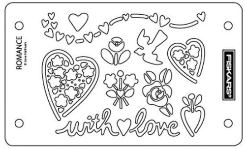 Fiskars Mini Shapeboss stencils with Love