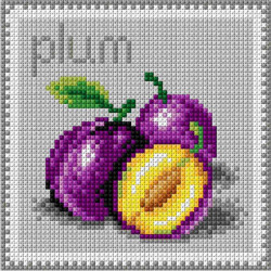 Plum Tapestry Canvas Only by Orchidea - MariesCrossStitch.co.uk