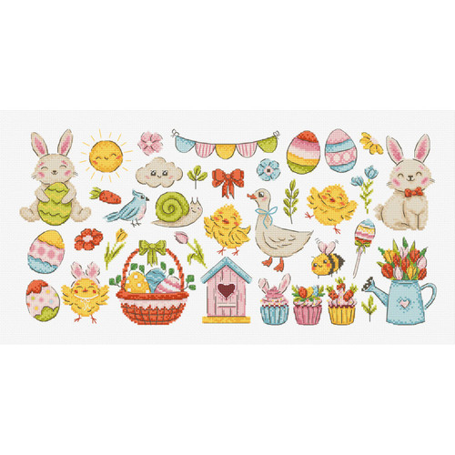 Easter Sampler Counted Cross Stitch Kit by Letistitch ...