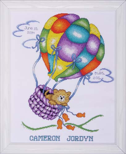 Up, Up And Away Sampler Cross Stitch Kit By Design Works ...