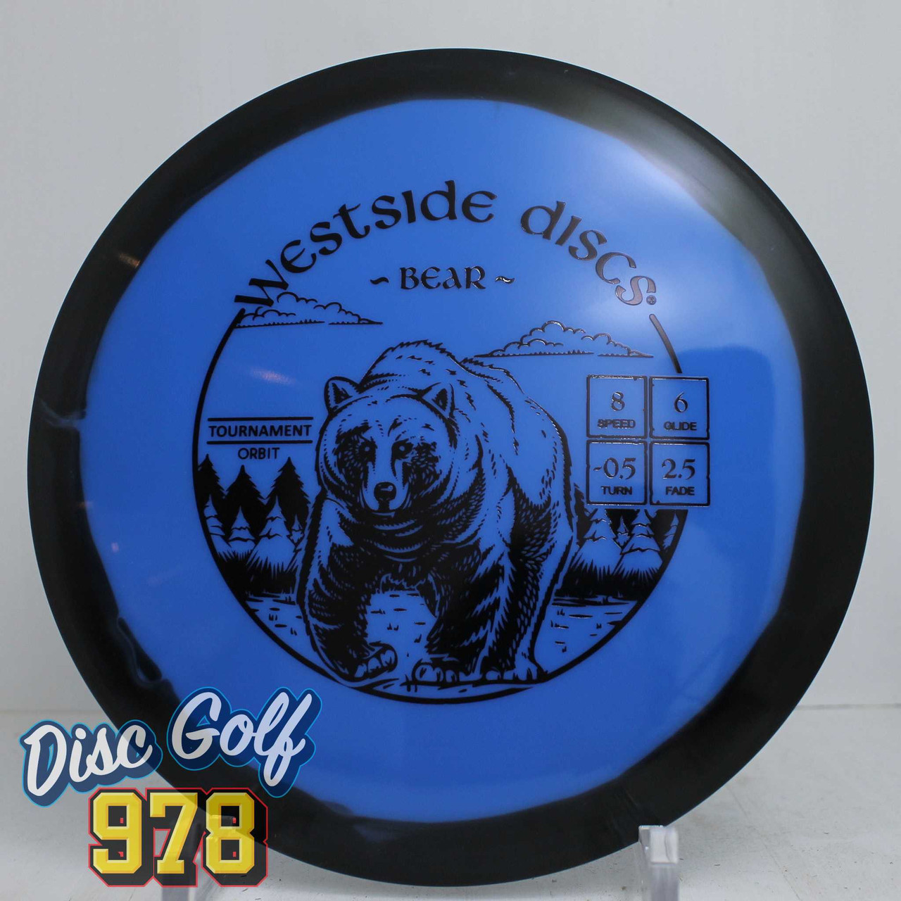 Westside Bear Tournament Black-Blue Black A 174.5g - Disc Golf 978