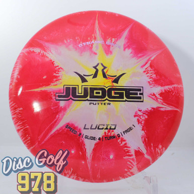 Disc Dragon Dyes Dynamic Discs Judge Lucid Red Burst 178.0g - Disc Golf 978
