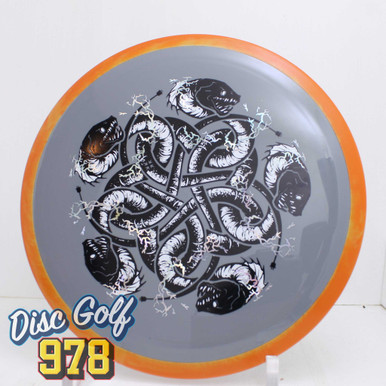 Axiom Insanity Neutron DFX Stamp 172.4g Orange-Gray - Disc Golf 978