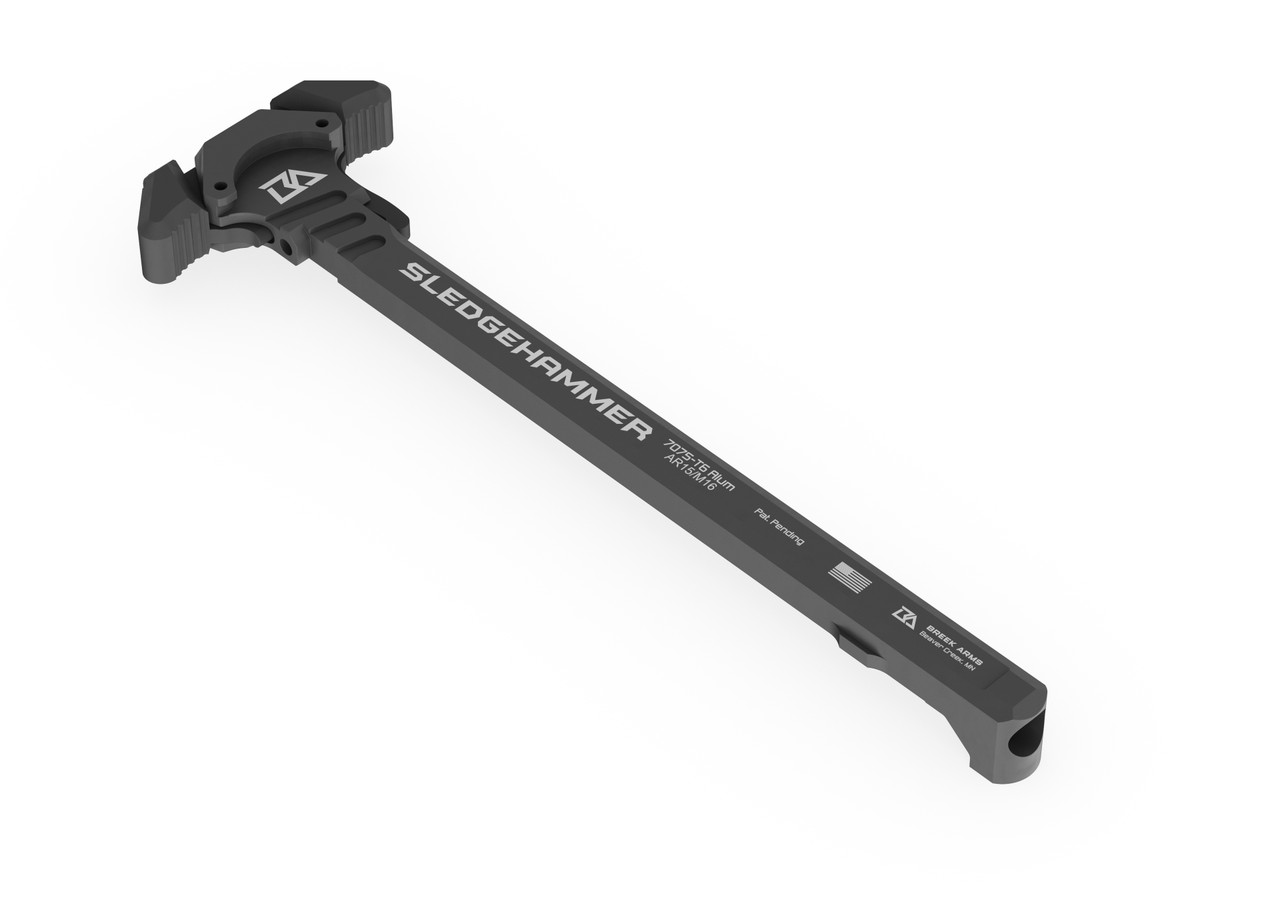 The LE SLEDGEHAMMER Mod2 AR-15 Ambidextrous Charging Handle by Breek Arms