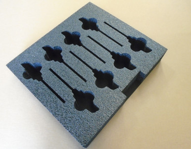 CUSTOM 2-RU FOAM INSERT FOR 8-PACK SENNHEISER IEM BELT PACKS