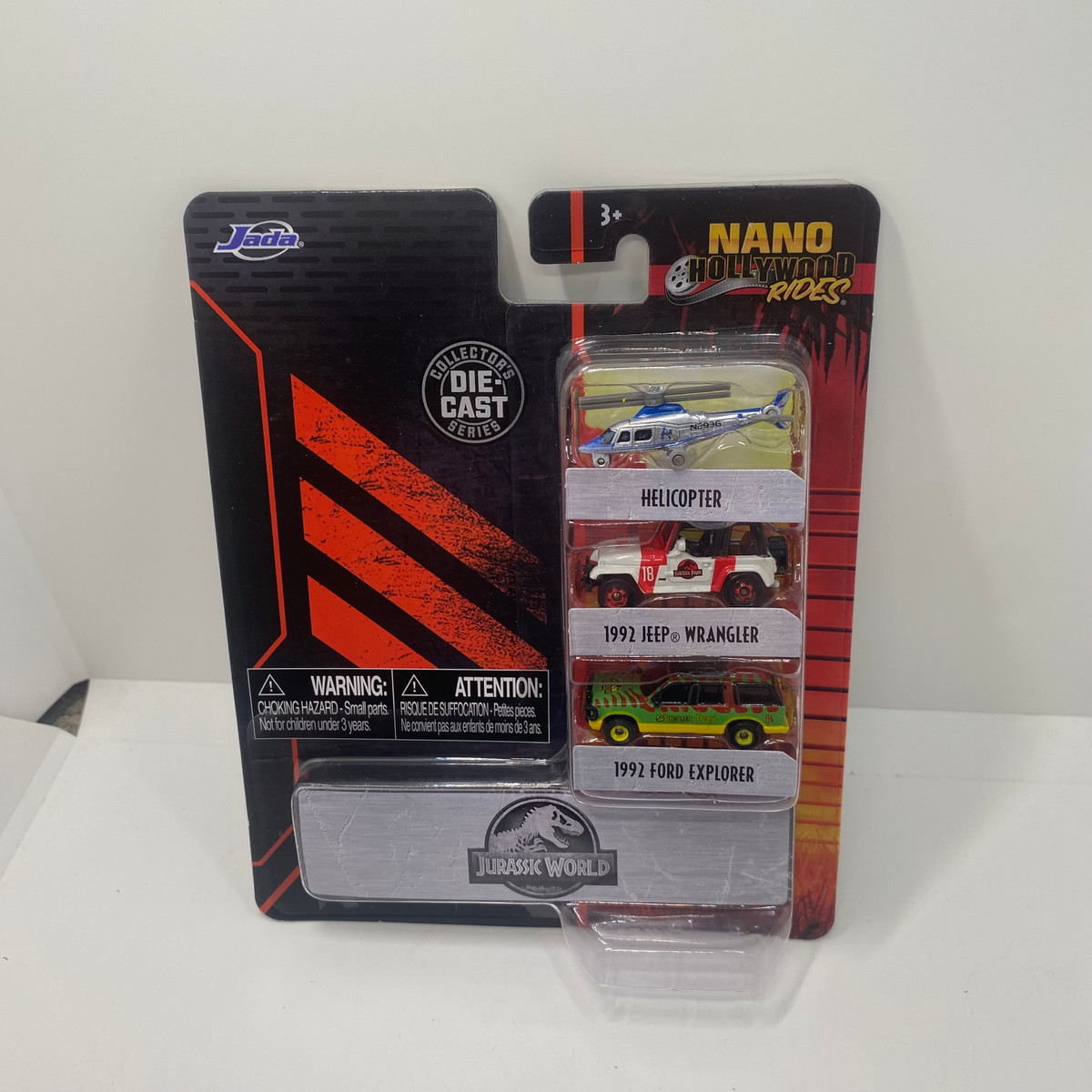 Jada Nano Hollywood Rides 3-Pack 1.65″ Jurassic World - Kev's Diecast ...