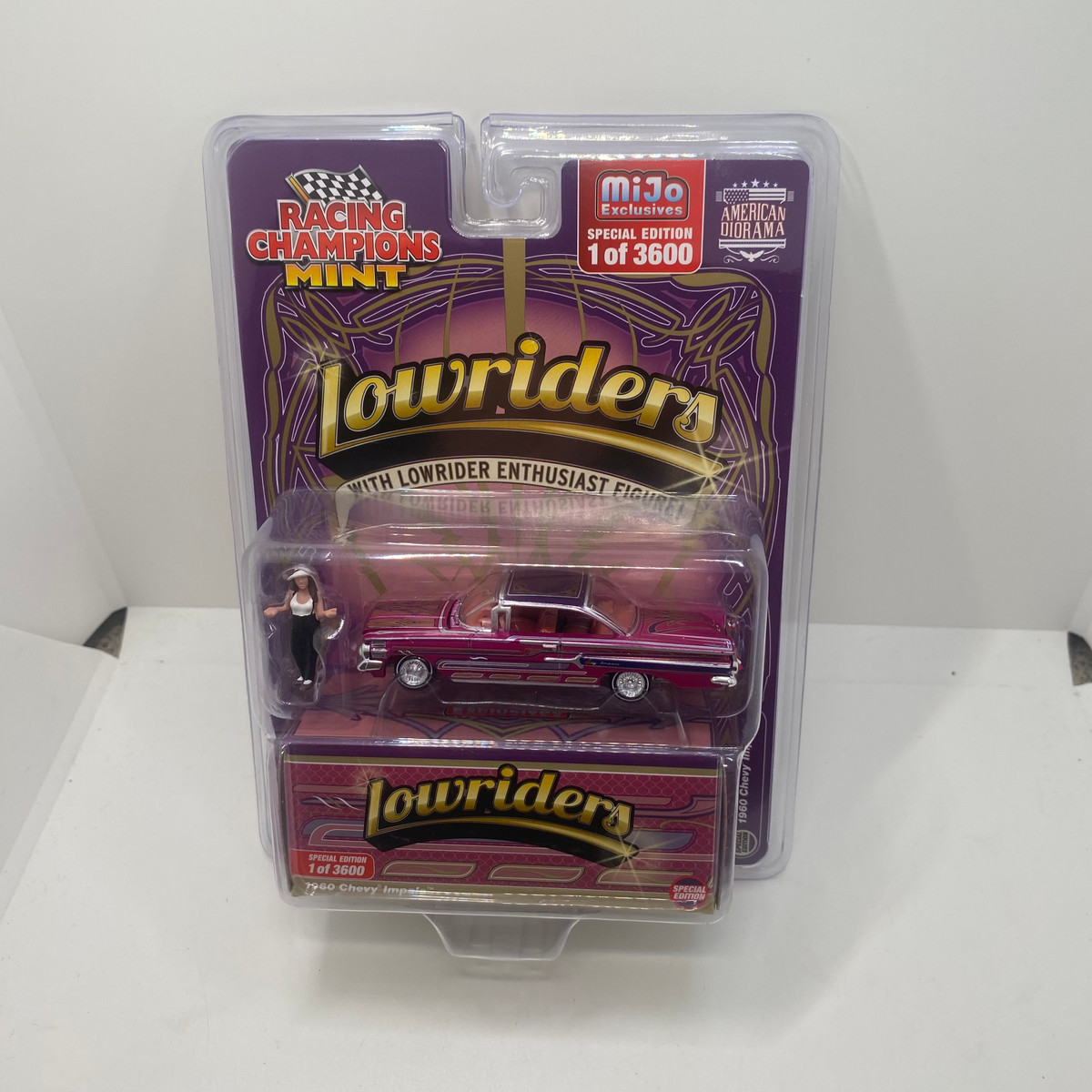Racing Champions 1:64 Lowriders 1960 Chevrolet Impala SS with American ...