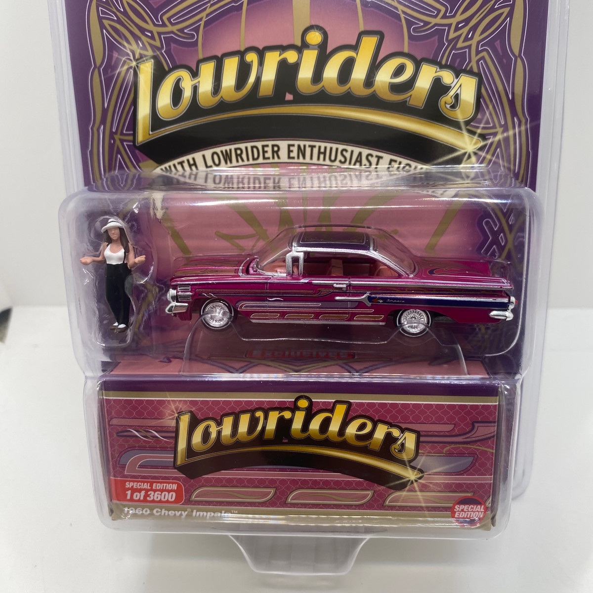 Racing Champions 1:64 Lowriders 1960 Chevrolet Impala SS with American ...