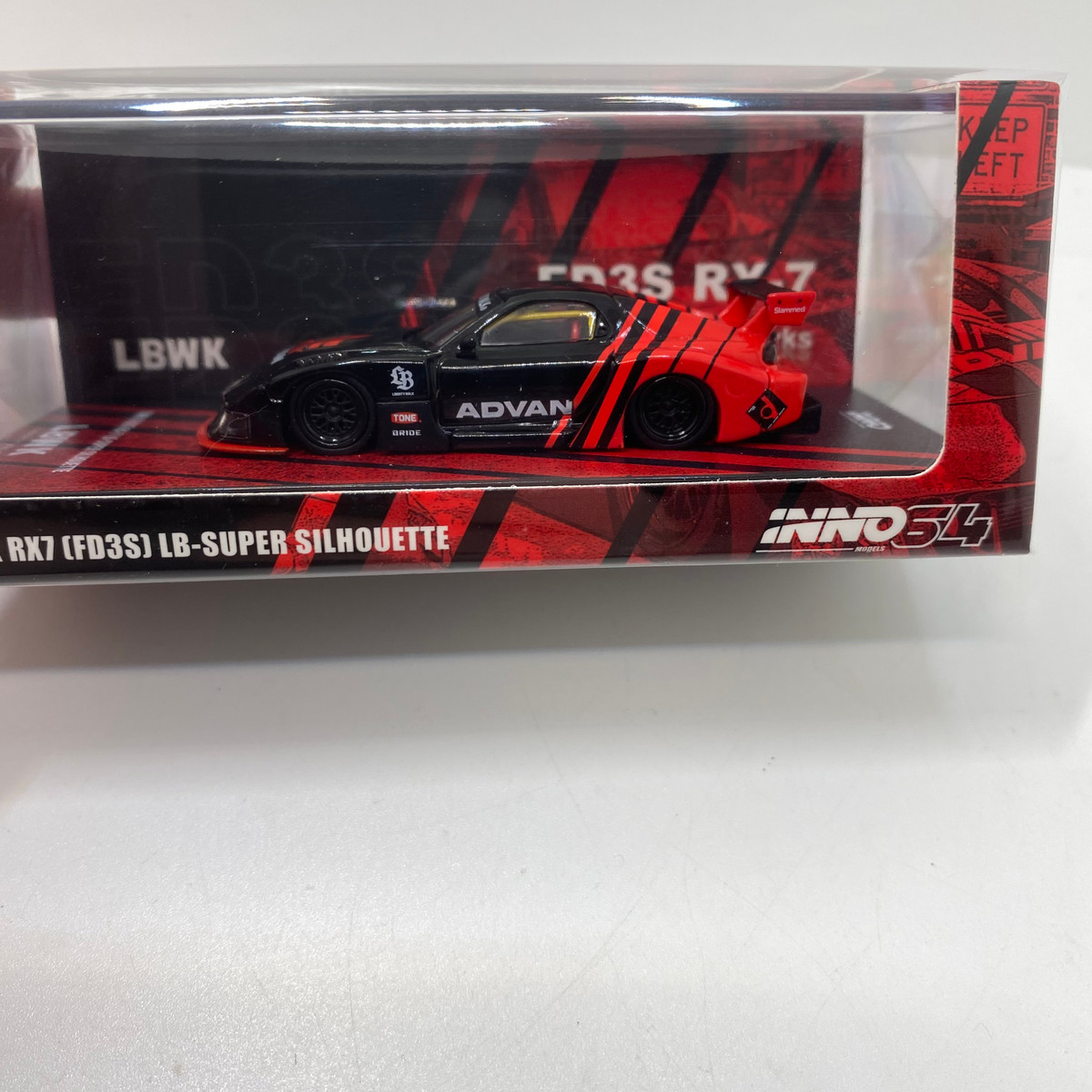 INNO 64 Advan LBWK RX7 (FD3S) LB-Super Silhouette - Kev's Diecast ...