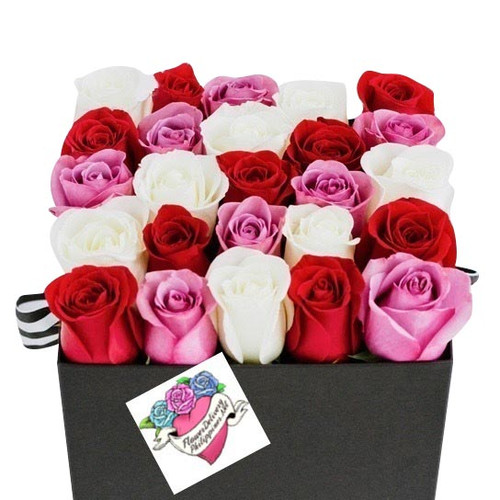 25 Boxed Roses - Send Roses in a Box - Manila Roses Delivery