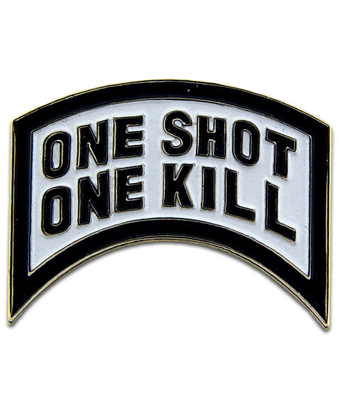 One Shot One Kill Lapel Pin