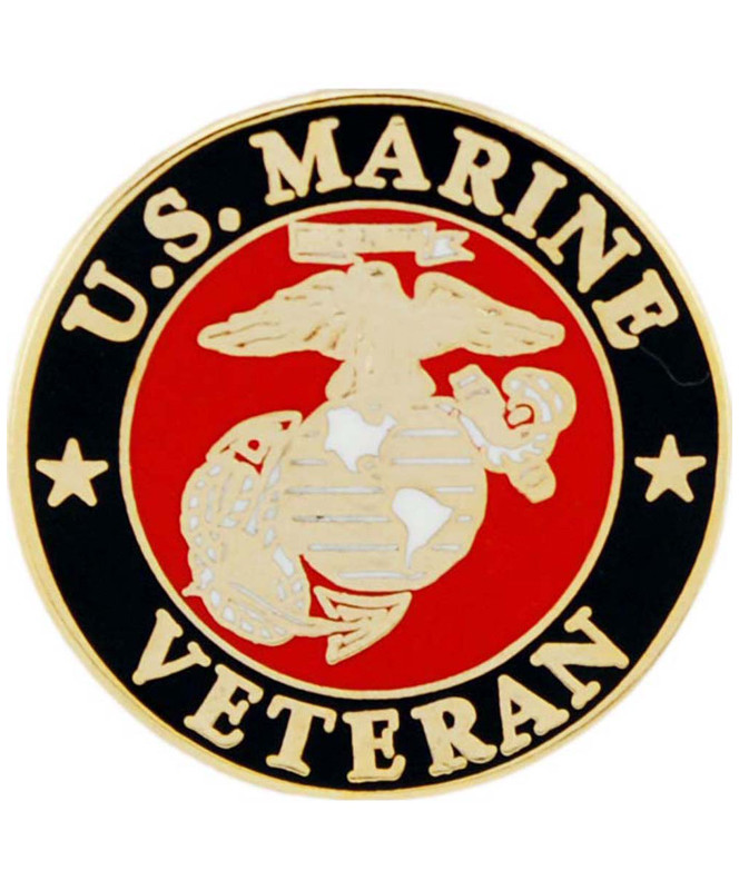 USMC Veteran Logo Lapel Pin