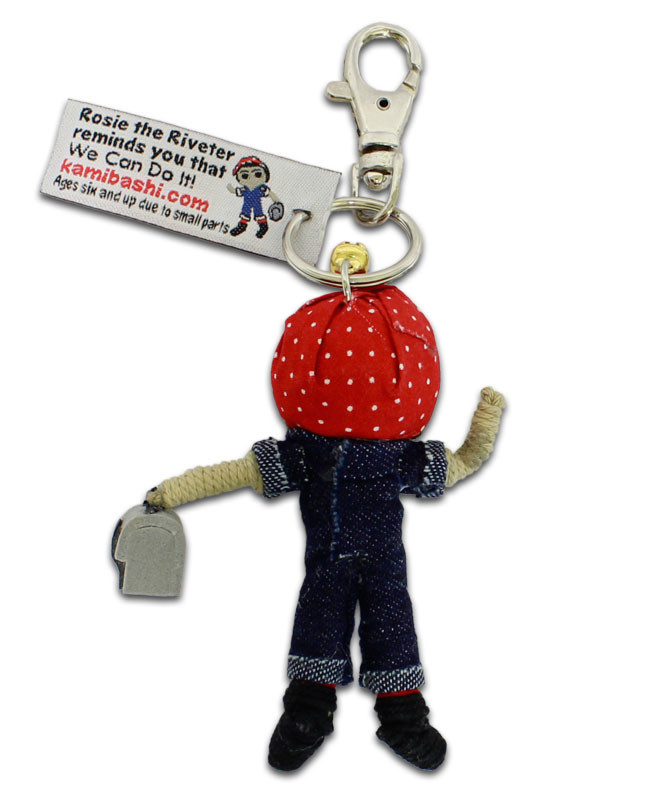 Rosie the Riveter String Doll Keychain - The National WWII Museum