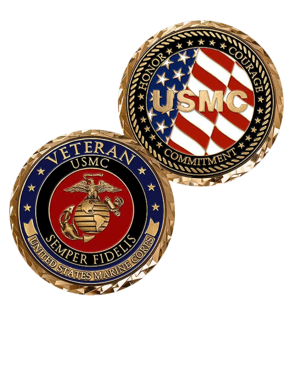 USMC Veteran Challenge Coin
