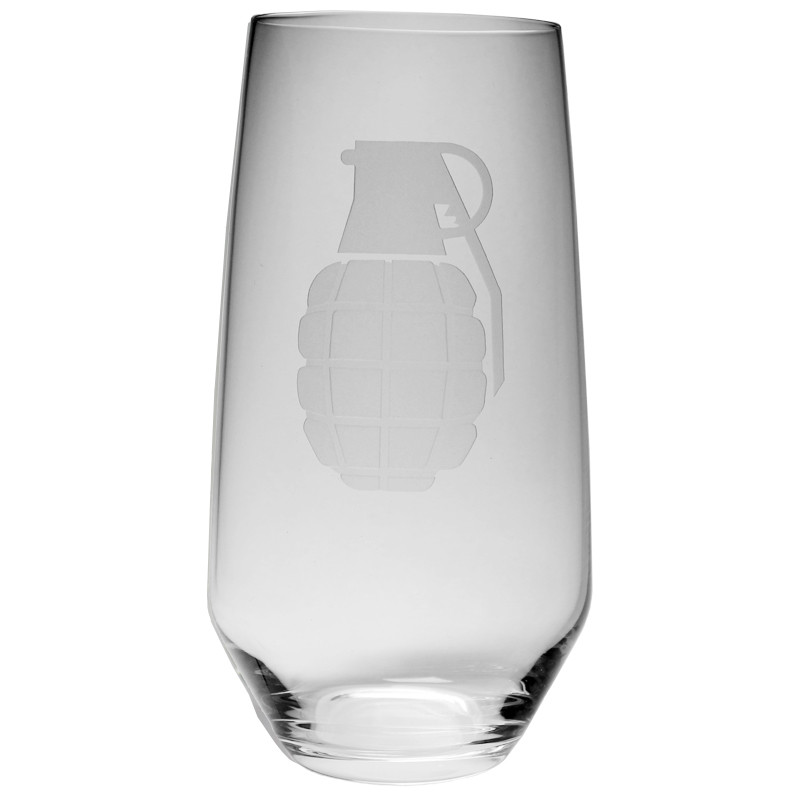 Hand Grenade Hi-Ball Glass - The National WWII Museum