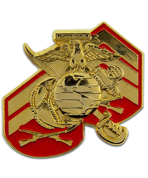 USMC Logo with Rank Lapel Pin - The National WWII Museum