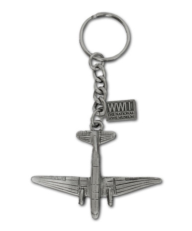 C47 Skytrain Pewter Keychain - The National WWII Museum