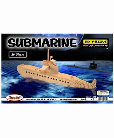 Submarine 3D Wooden Puzzle