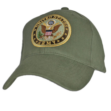 Army OD Green Emblem Cap