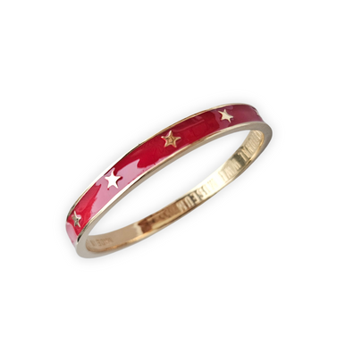 Red Star Enamel Bangle