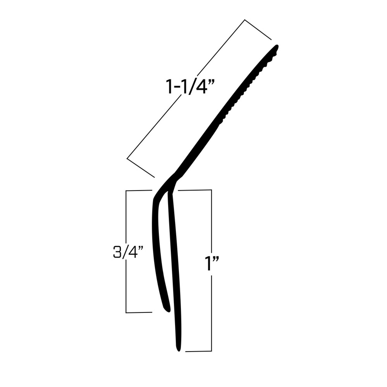 Flexible Reverse Angle Jamb Seal