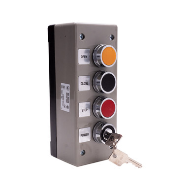 Control, Exterior, 3-Button, Surface Mount w/Key Lock Out, Non-Metal Case