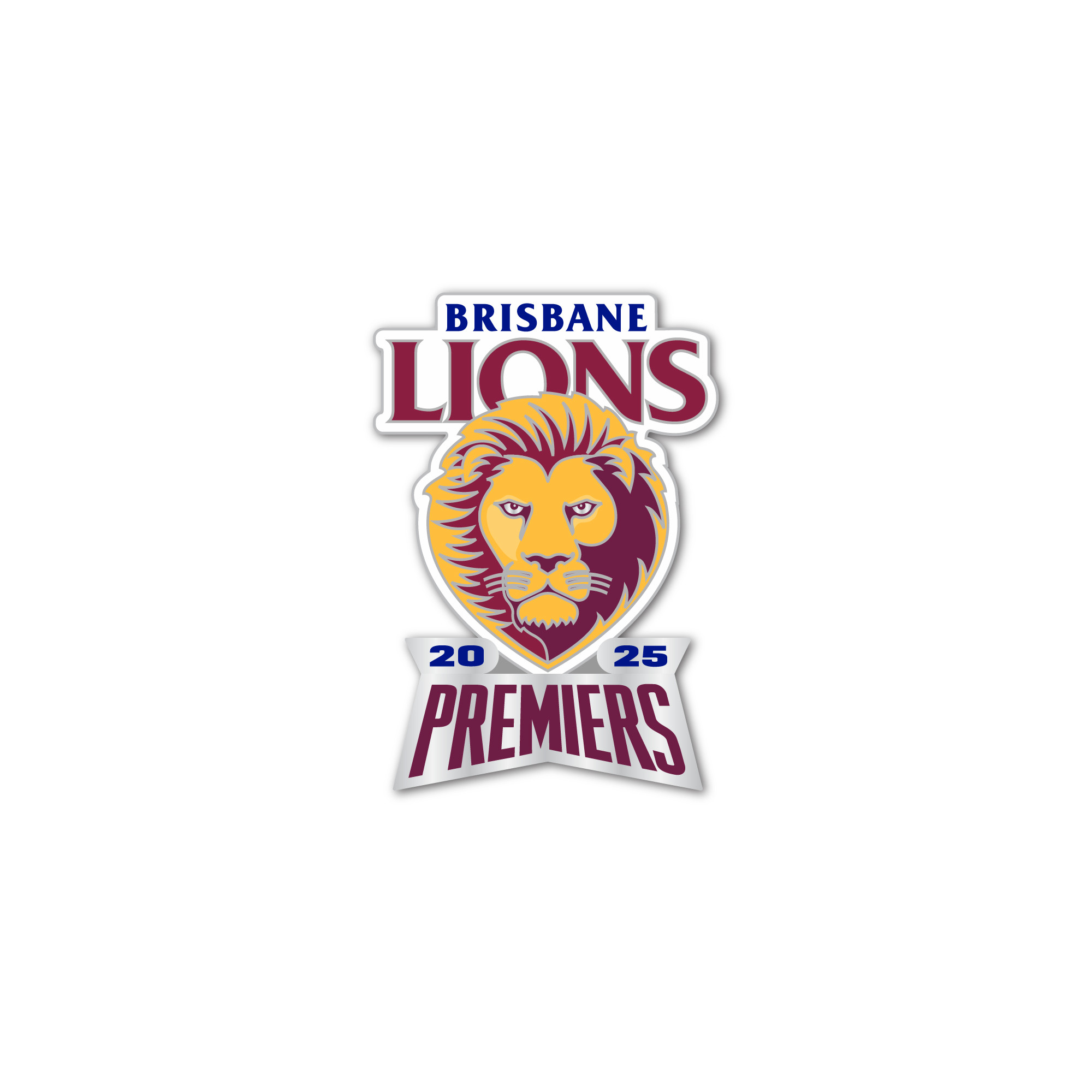 2025 AFL Premiers Logo Pin - Lions Shop - Brisbane Lions