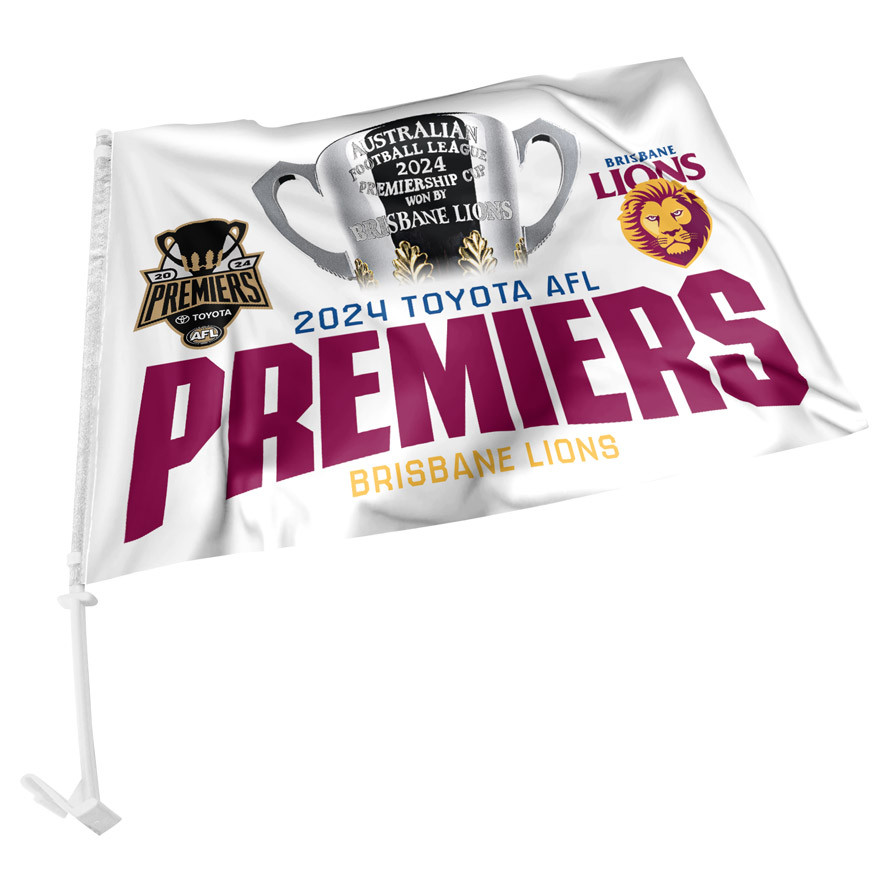 2024 AFL Premiers Wall Flag - Lions Shop - Brisbane Lions
