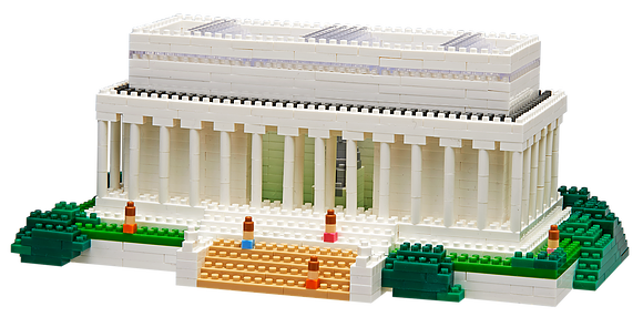 Lincoln Memorial TICO Mini Building Bricks - Corner Pockets