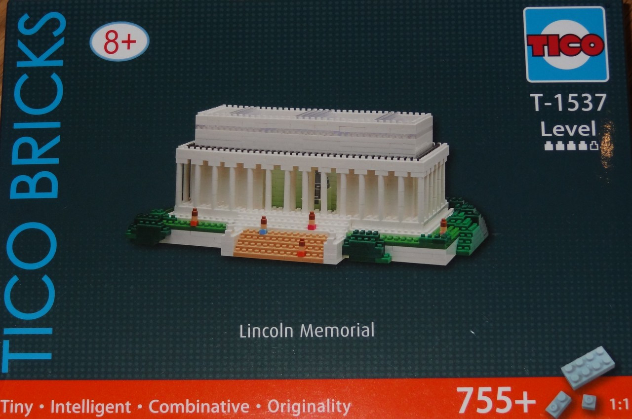 Lincoln Memorial TICO Mini Building Bricks - Corner Pockets