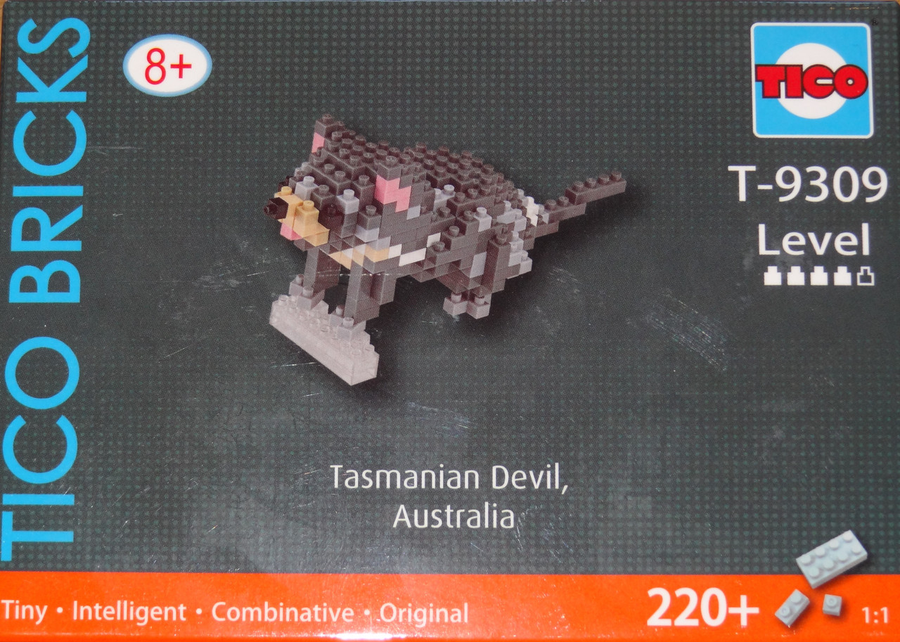 Tasmanian Devil TICO Mini Building Bricks - Corner Pockets