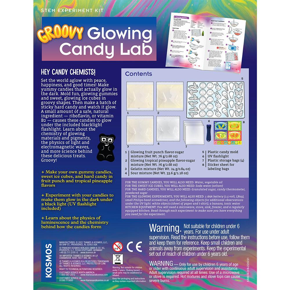Groovy Glowing Candy Lab Science Project Kit - Corner Pockets