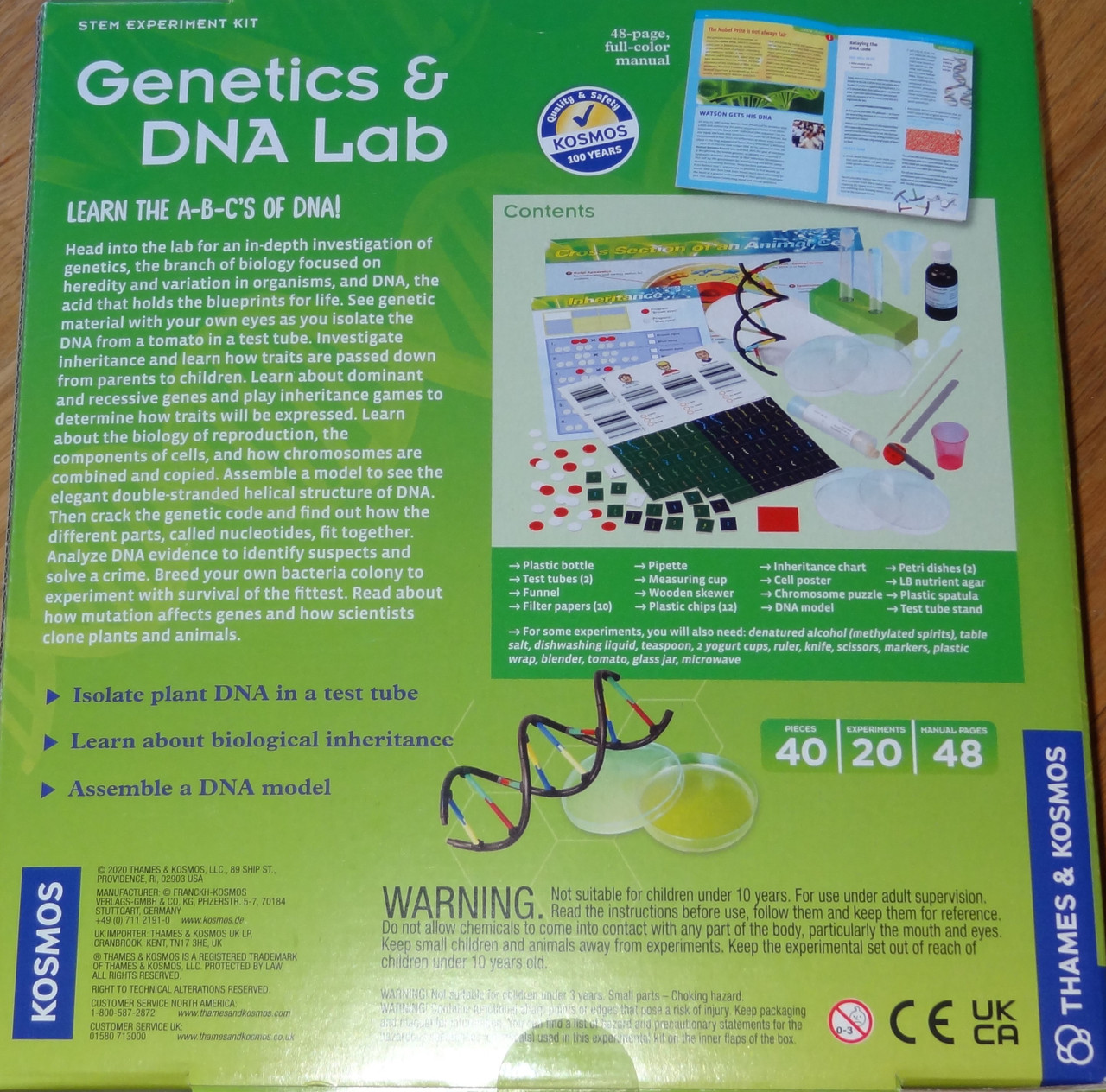 Genetics & DNA Lab STEM Experiment Kit - Corner Pockets