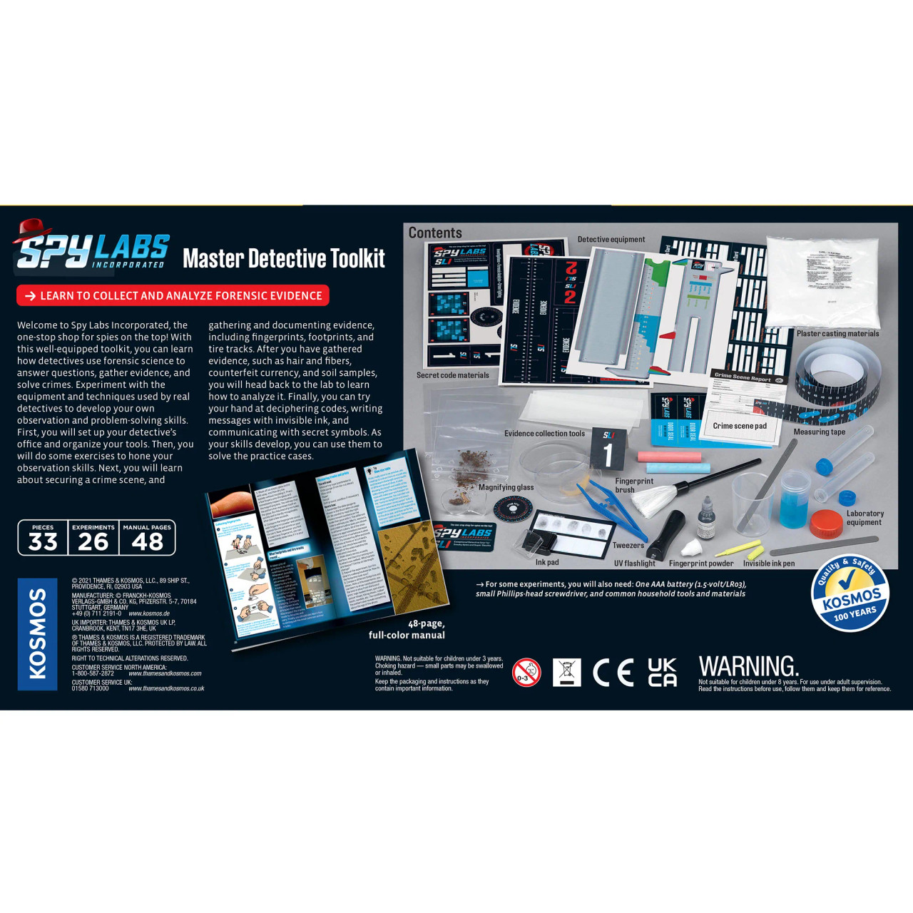 Master Detective Toolkit Science Project Kit (V2) - Corner Pockets