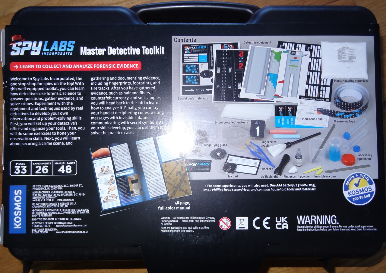 Master Detective Toolkit Science Project Kit (V2) - Corner Pockets