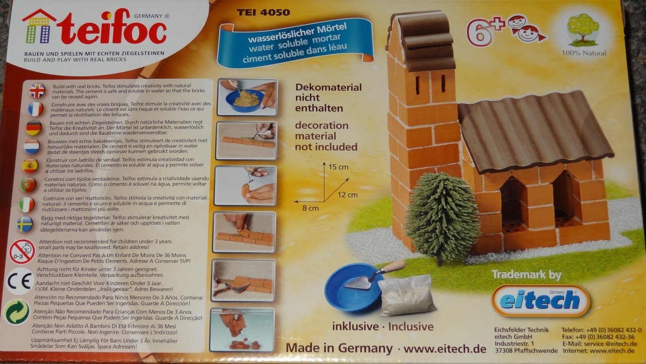 Church Teifoc Brick & Mortar Building Kit - Corner Pockets