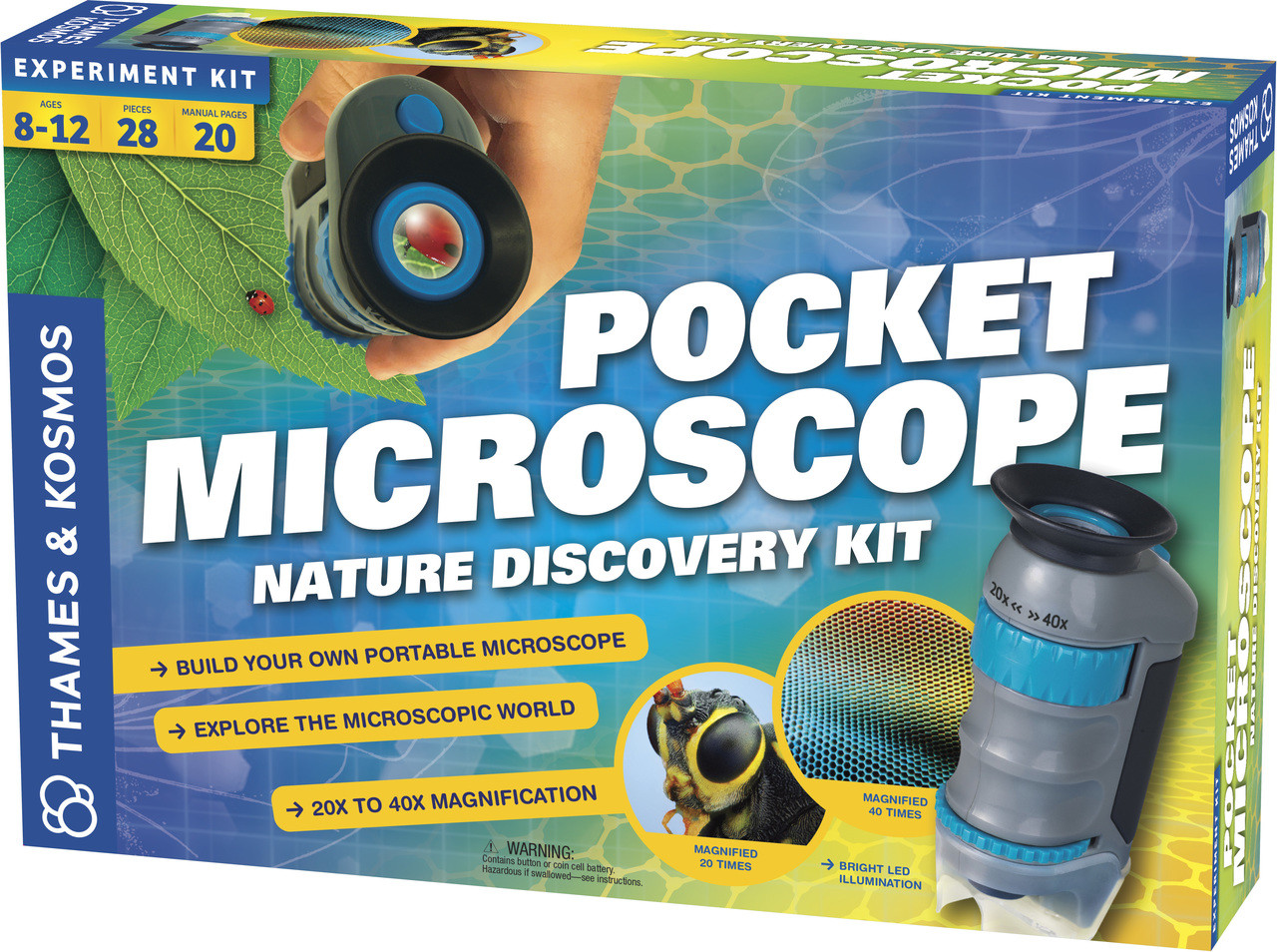 Pocket Microscope Nature Discovery Kit Experiment Kit - Corner Pockets