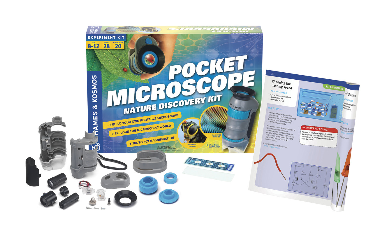 Pocket Microscope Nature Discovery Kit Experiment Kit - Corner Pockets