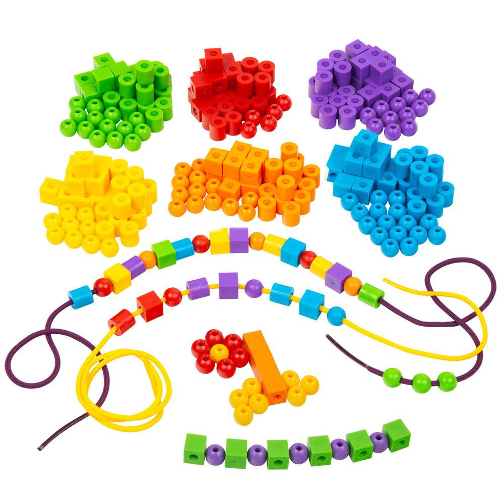 Lacing Beads Kids First Math Kit - Corner Pockets