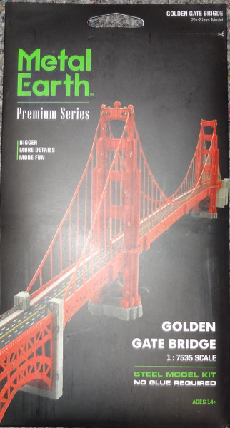Golden Gate Bridge Premium Series Metal Earth - Corner Pockets